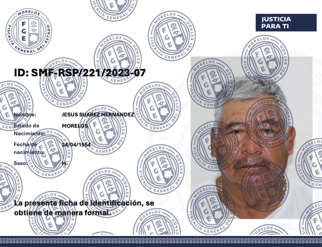 JESUS SUAREZ HERNANDEZ | Fiscalía General del Estado de Morelos